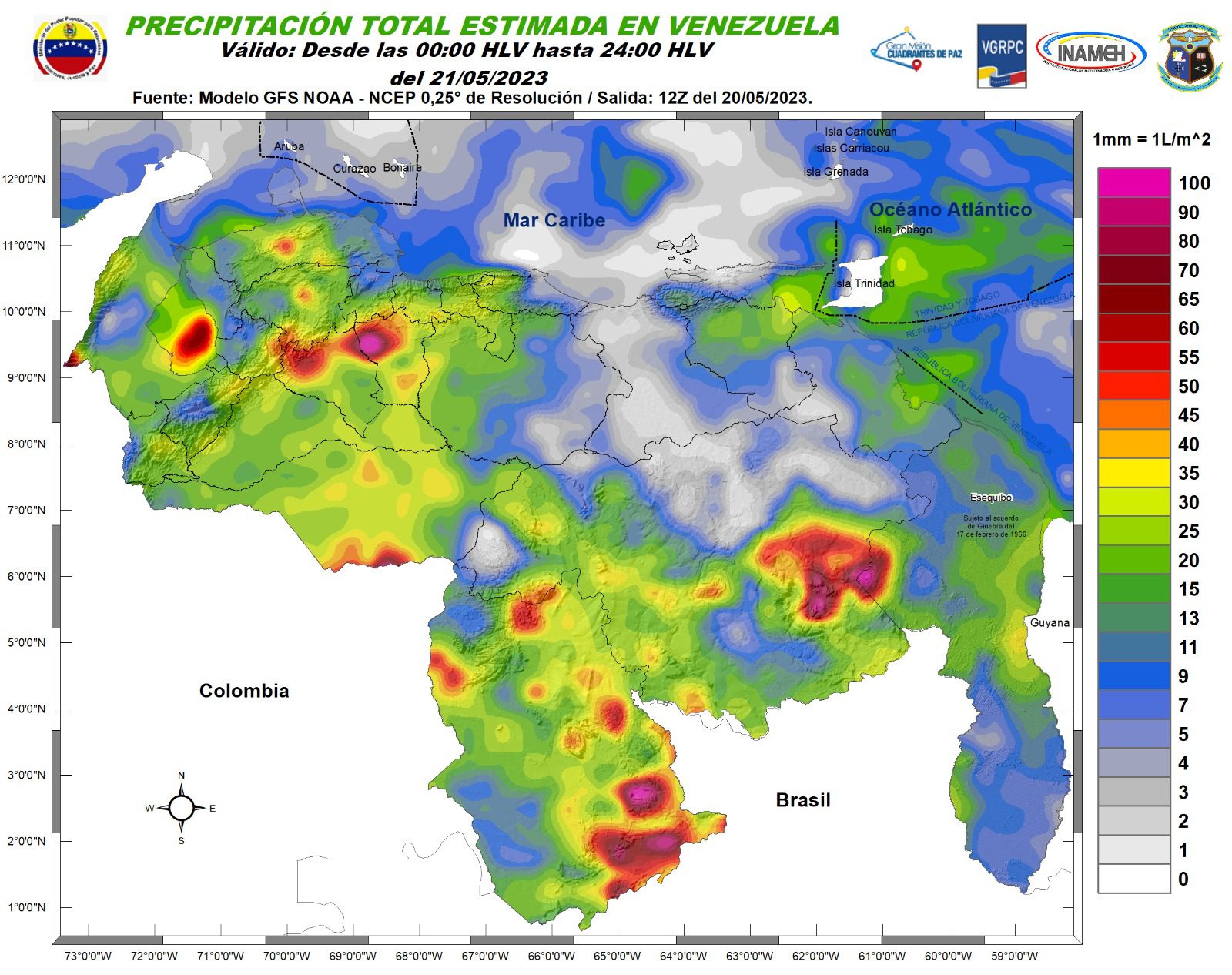 (VENEZUELA) LLUVIAS ALGUNAS CON DESCARGAS ELÉCTRICAS SE PRESENTAN ESTE ...