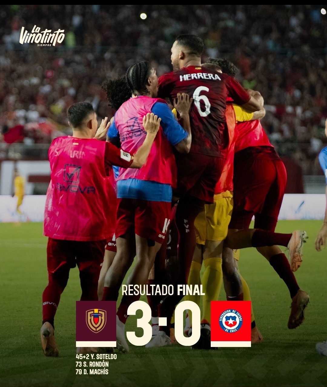 (VENEZUELA) VENEZUELA LE METE MEDIO PALO A CHILE 3 A 0, RECORDEMOS UN ...